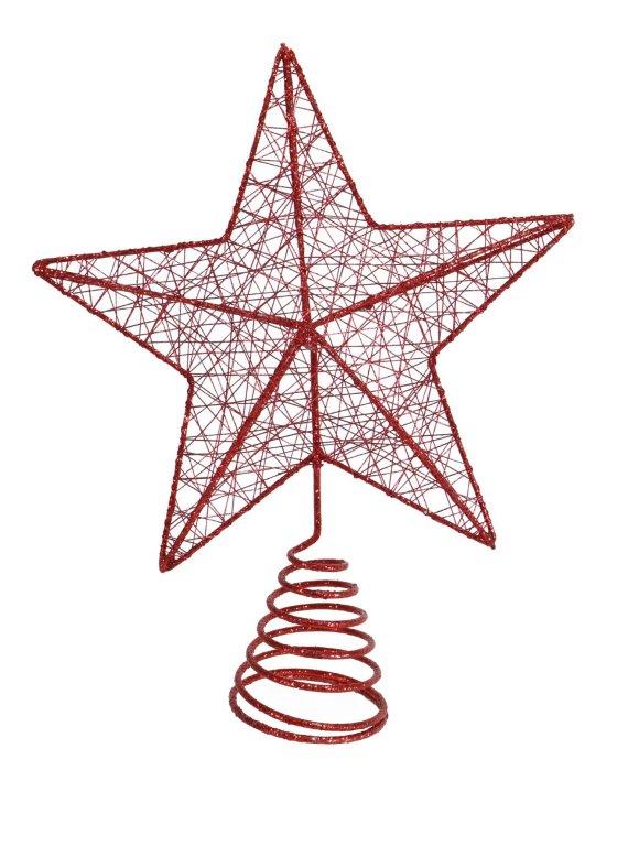 Glitter Wire Star Topper