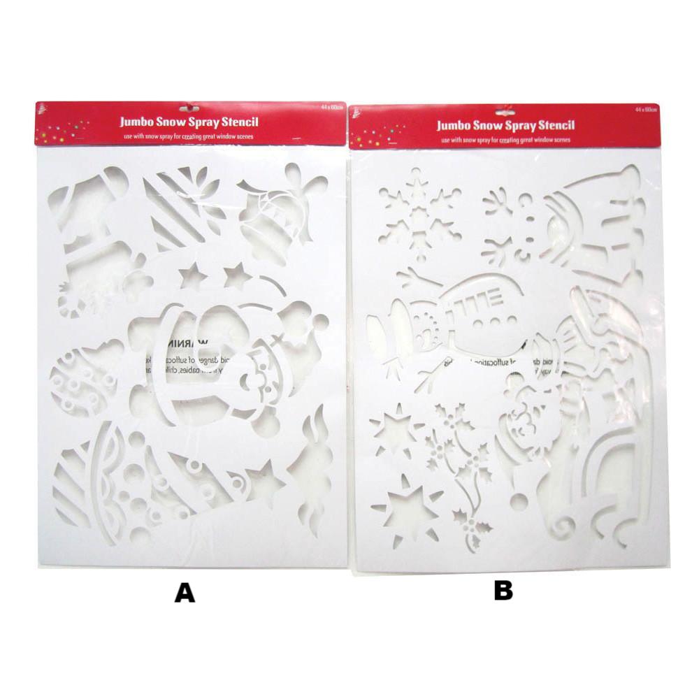 Jumbo Christmas Snow Spray Stencil