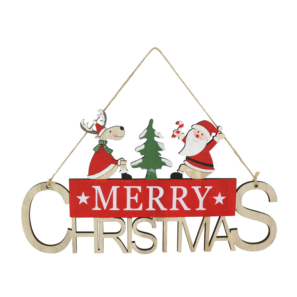 Merry Christmas Santa Sign